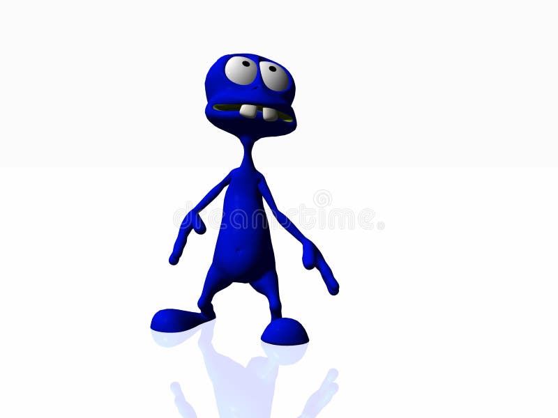 Cartoon alien stock illustration. Illustration of xeno - 9280257