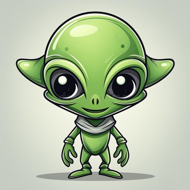 A cartoon Alien stock illustration. Illustration of cartoon - 320324547
