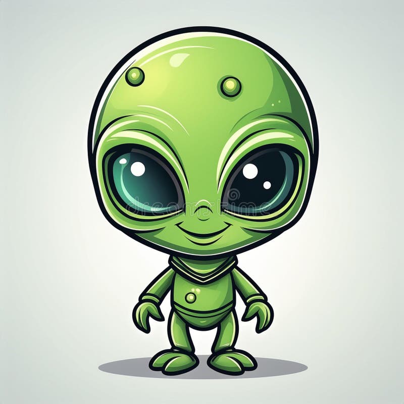 A cartoon Alien stock illustration. Illustration of screenshot - 320324548