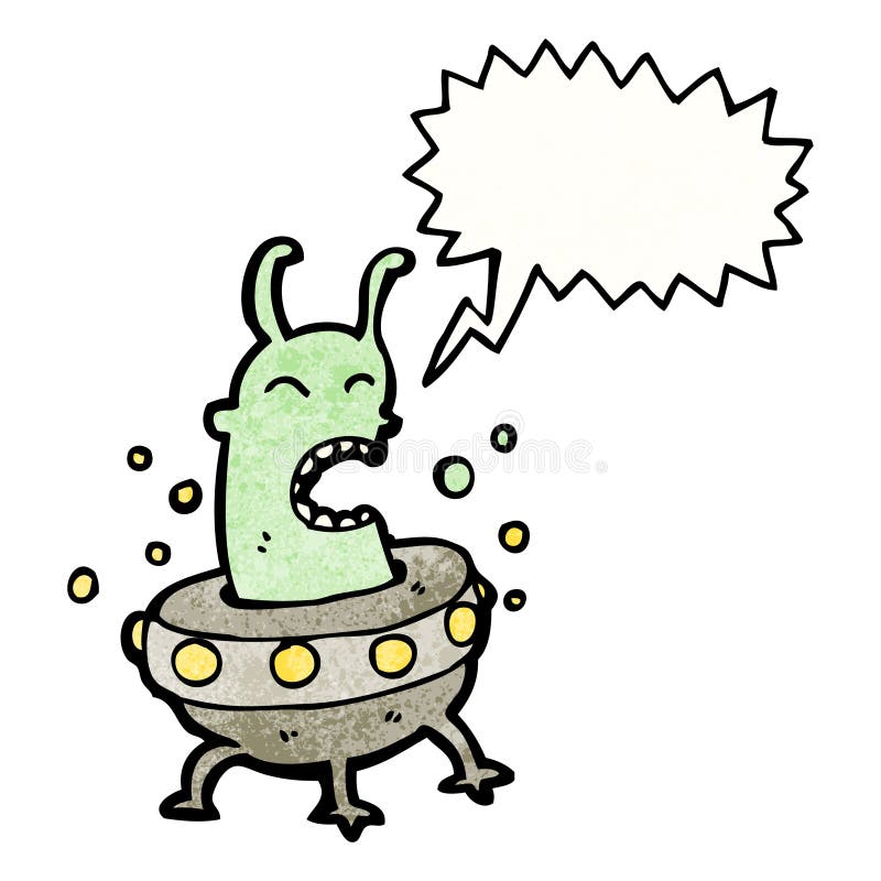 Cartoon alien invader stock vector. Illustration of cartoon - 38030693