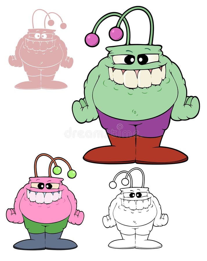 Cartoon Alien, or Metaphor for Infectious Agent Stock Vector ...