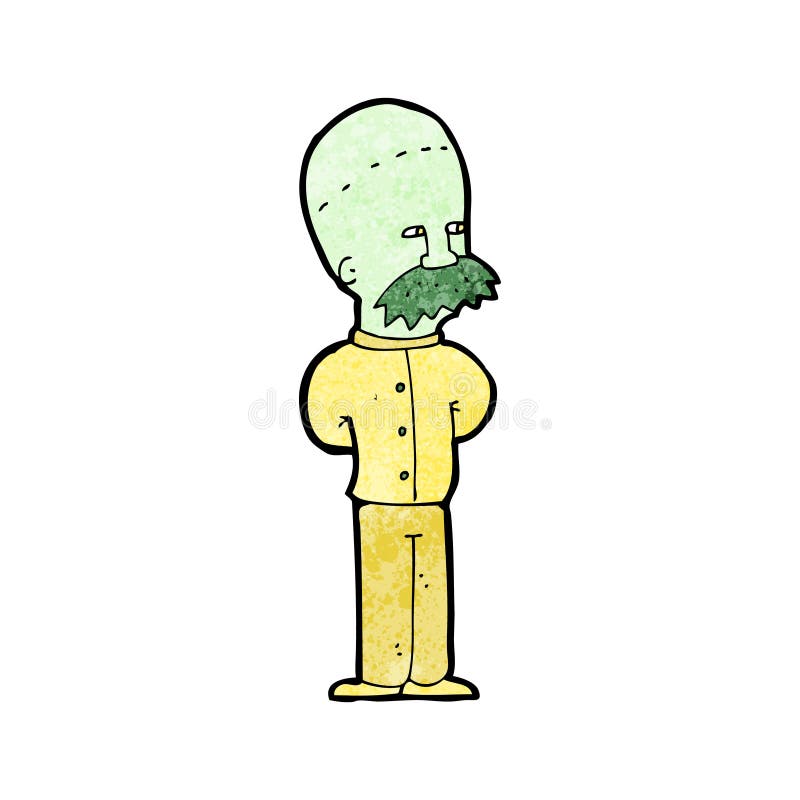 Cartoon alien scientist stock vector. Illustration of traditional ...