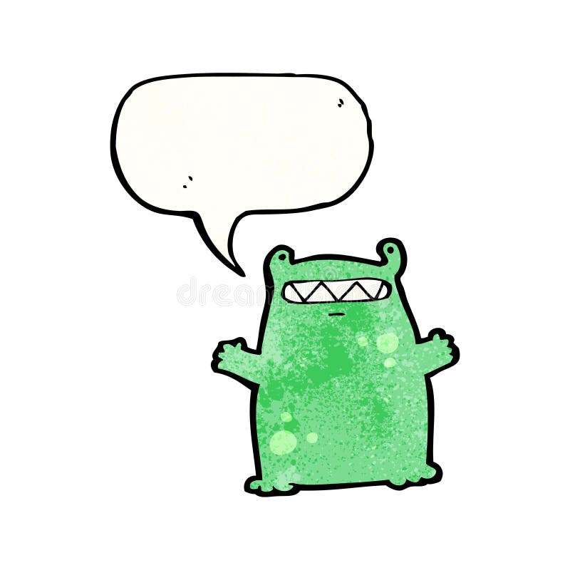 Cartoon alien slug monster stock vector. Illustration of texture - 38049964