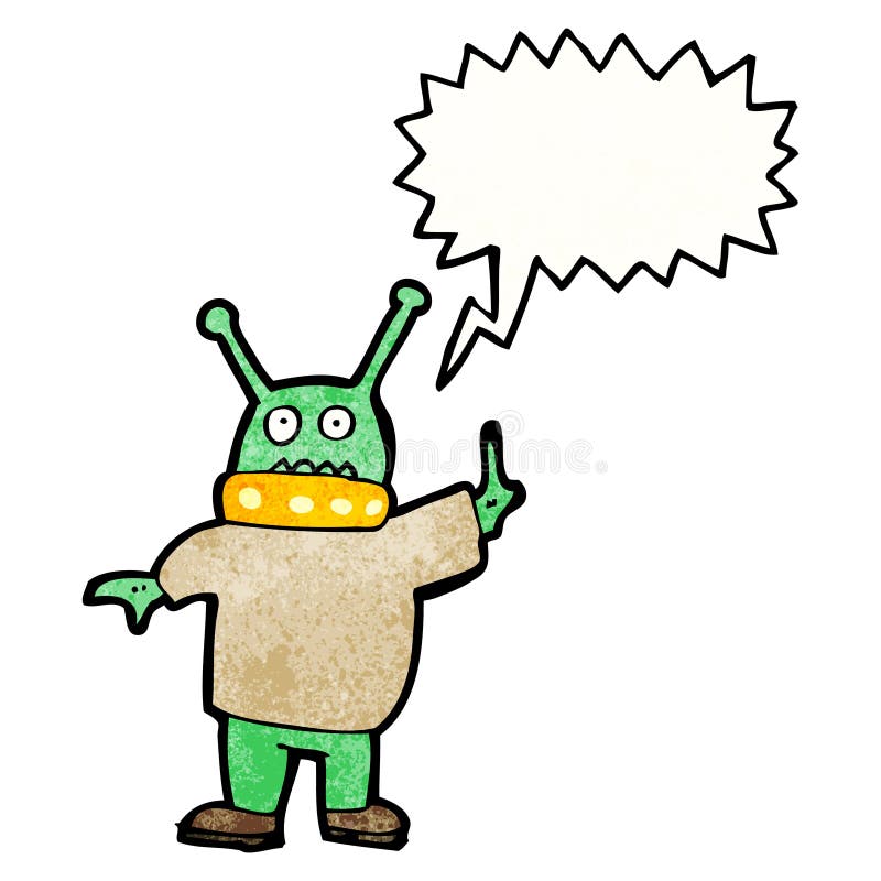 Cartoon alien spaceman stock vector. Illustration of character - 38036272