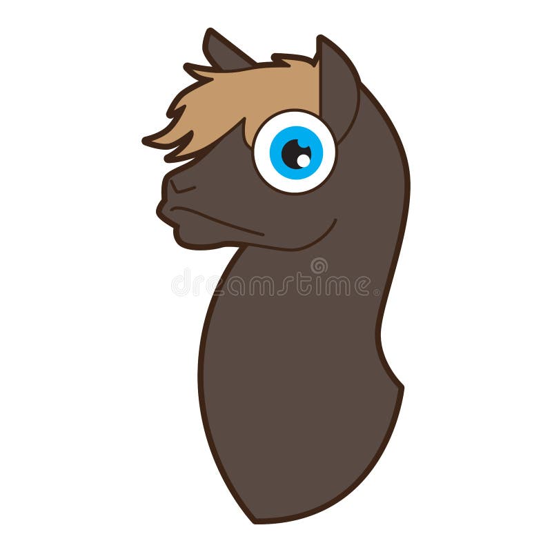 Cartoon Alpaca Emoticon Teleurgesteld Vector Illustratie - Illustration ...