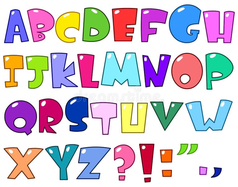 Color Fat Cartoon Alphabet Letter Stock Illustrations – 408 Color Fat ...