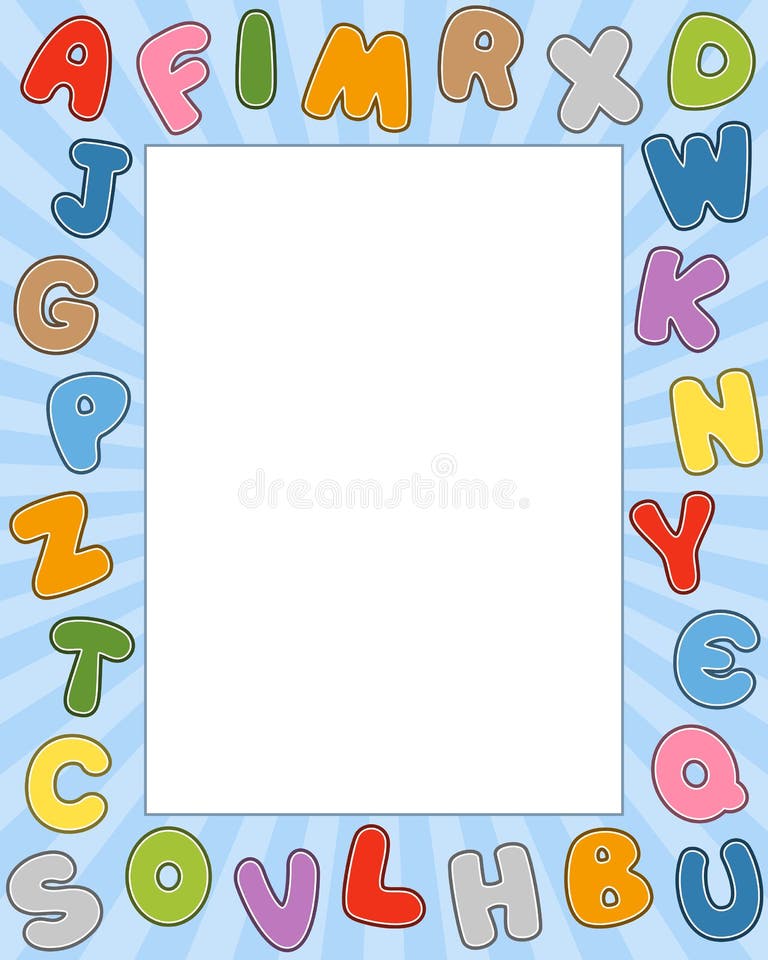 Cartoon Alphabet Frame Stock Illustrations – 6,970 Cartoon Alphabet ...