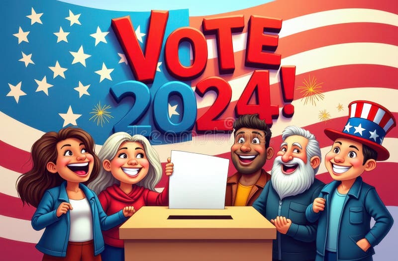 Cartoon about the American Elections at 17-5-2024 Stock Illustration ...