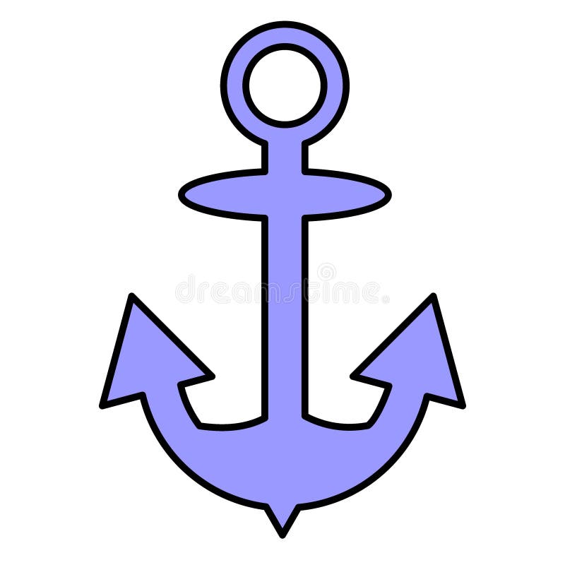 Cartoon Anchor.vector Illustration Stock Vector - Illustration of ...
