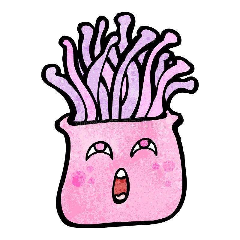 Cartoon anemone stock vector. Illustration of artwork - 38088065