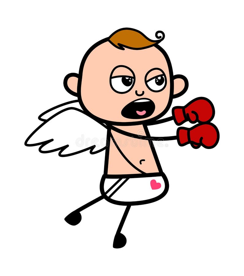 Cupid fighting stock vector. Illustration of fighting - 36071951