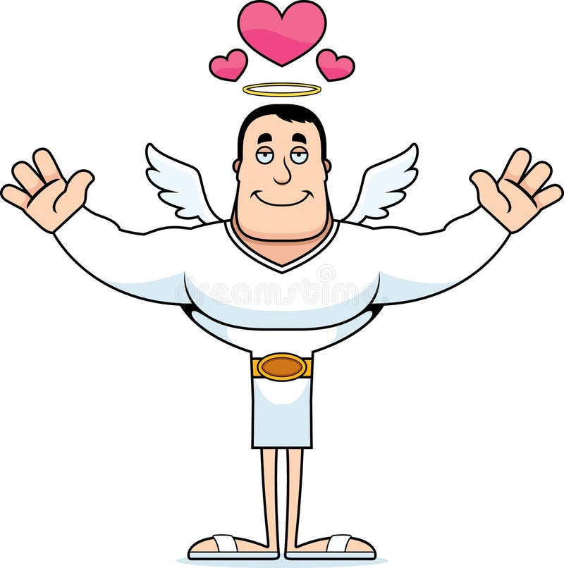 Cartoon Angel Hug stock vector. Illustration of clipart - 116196353