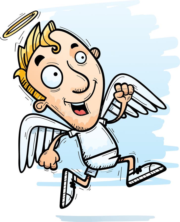 Angel Running Stock Illustrations – 165 Angel Running Stock ...