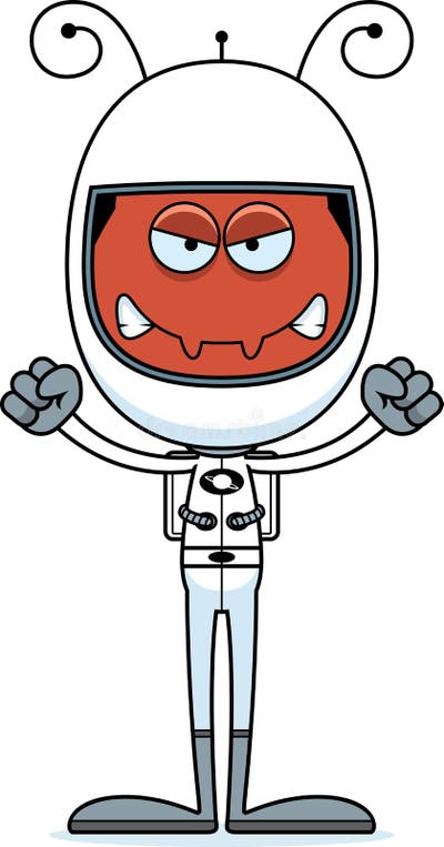 Cartoon Angry Astronaut Ant Stock Vector - Illustration of insect ...