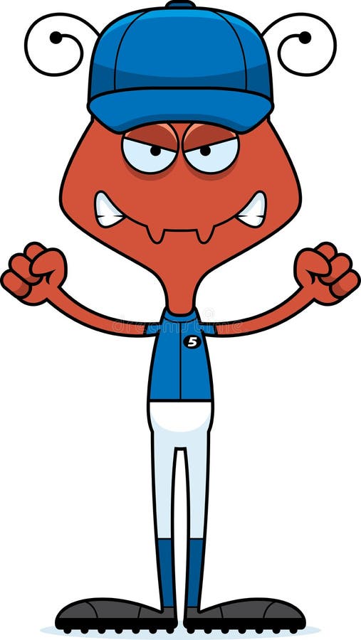 Angry Baseball Player stock vector. Illustration of people - 47713967