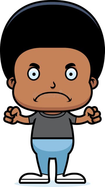 Cartoon Angry Boy stock vector. Illustration of cartoon - 55478092