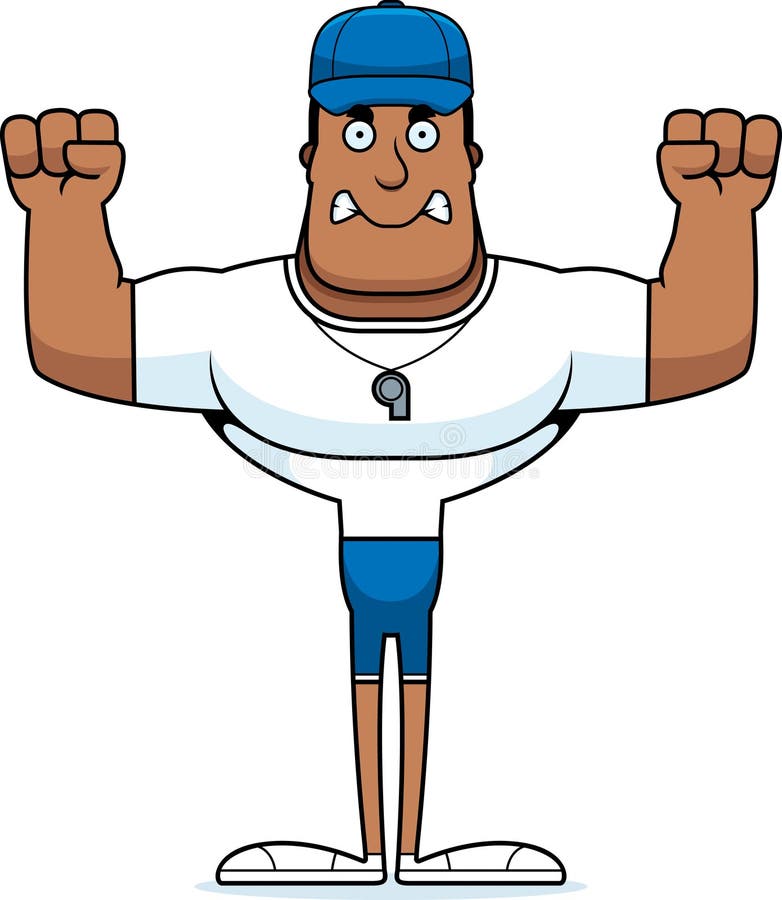 Cartoon Angry Coach stock vector. Illustration of vector - 115815321