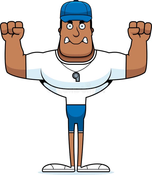 Cartoon Angry Coach stock vector. Illustration of vector - 115815321