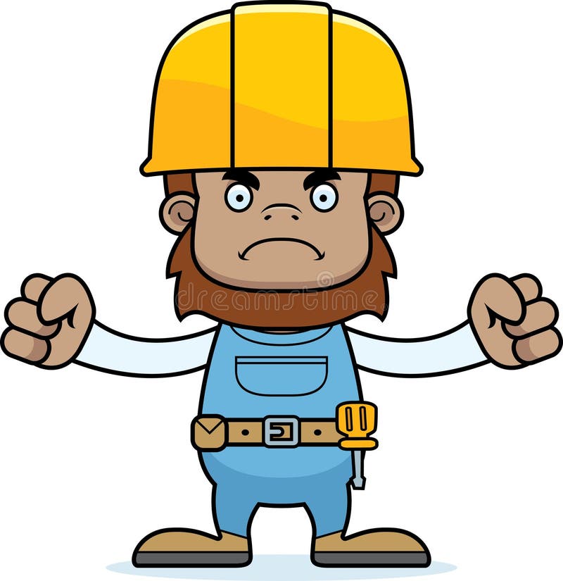 Sad Factory Worker Clipart