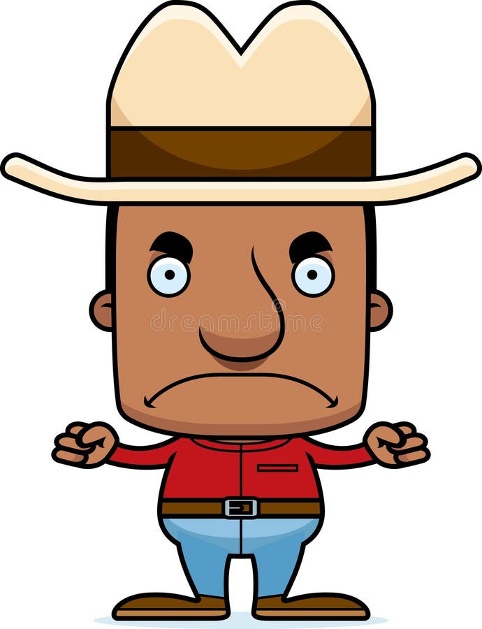 Angry Cowboy Hat stock vector. Illustration of cartoon - 13163190