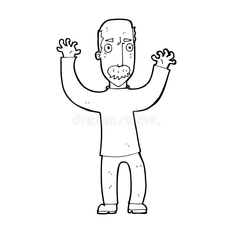 Cartoon angry dad stock illustration. Illustration of quirky - 37029202