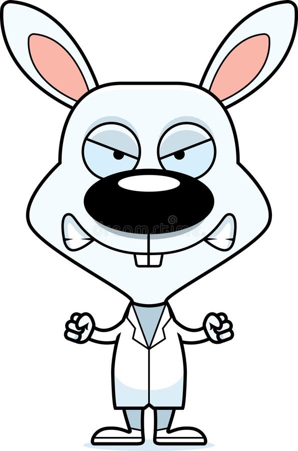 Cartoon Angry Doctor Bunny stock vector. Illustration of angry - 55534265