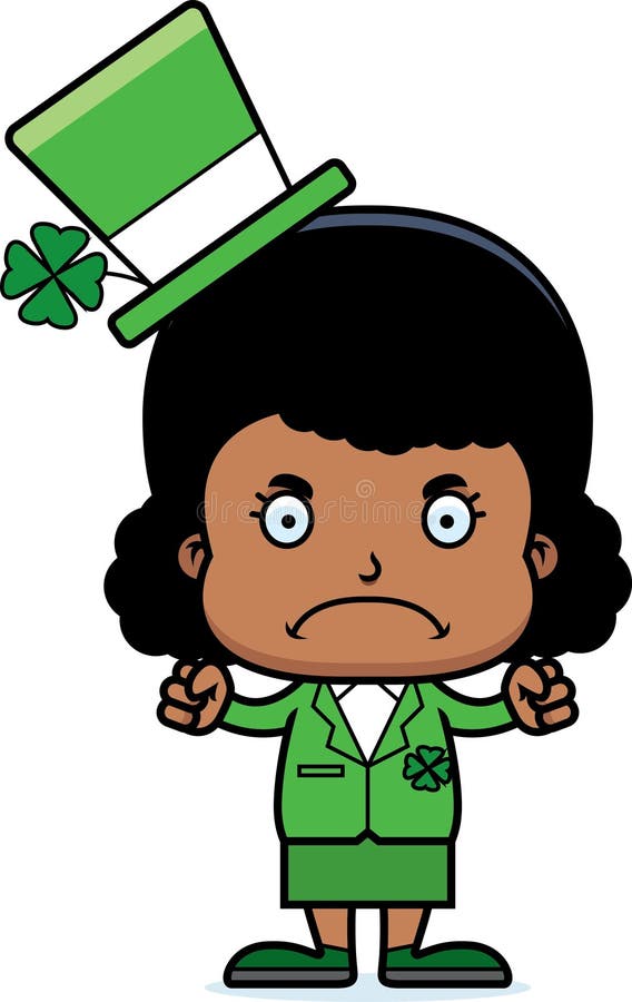 Cartoon Angry Irish Girl stock vector. Illustration of patricks - 55478276