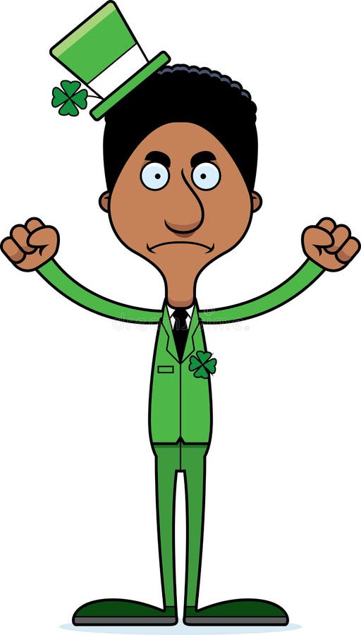 Cartoon Angry Irish Man stock vector. Illustration of cartoon - 55529652