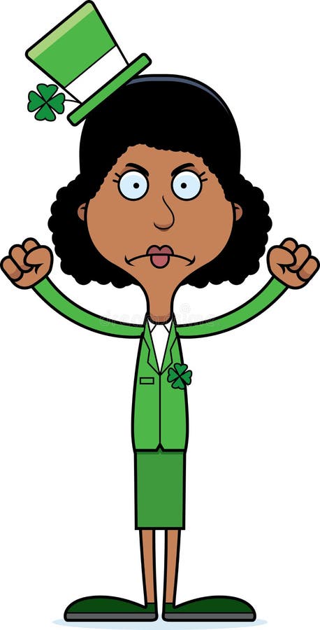 Cartoon Angry Irish Woman stock vector. Illustration of clip - 55529650