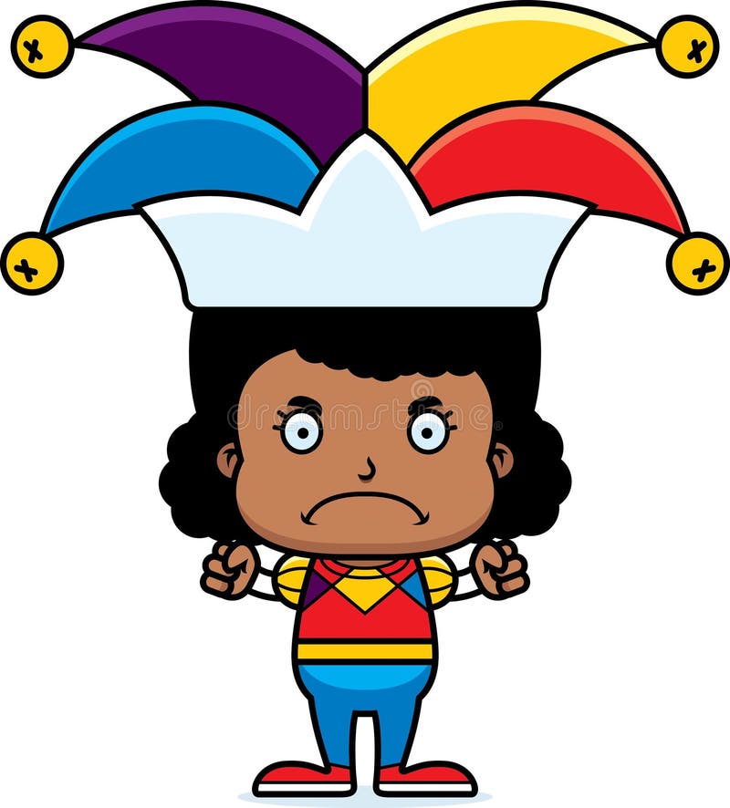 Jester Girl with Firecrackers Isolated Stock Vector - Illustration of ...