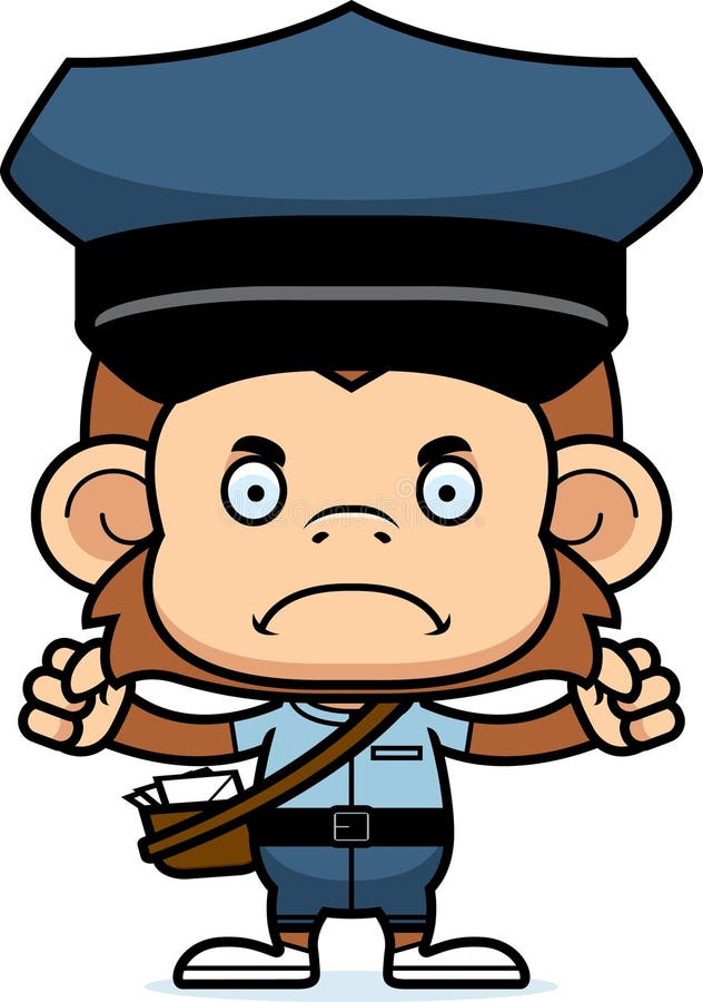 Angry Mailman stock vector. Illustration of angry, clipart - 47714537