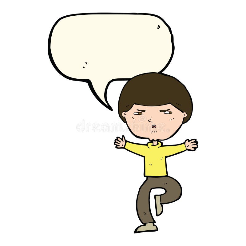 Cartoon Angry Man with Speech Bubble Stock Illustration - Illustration ...