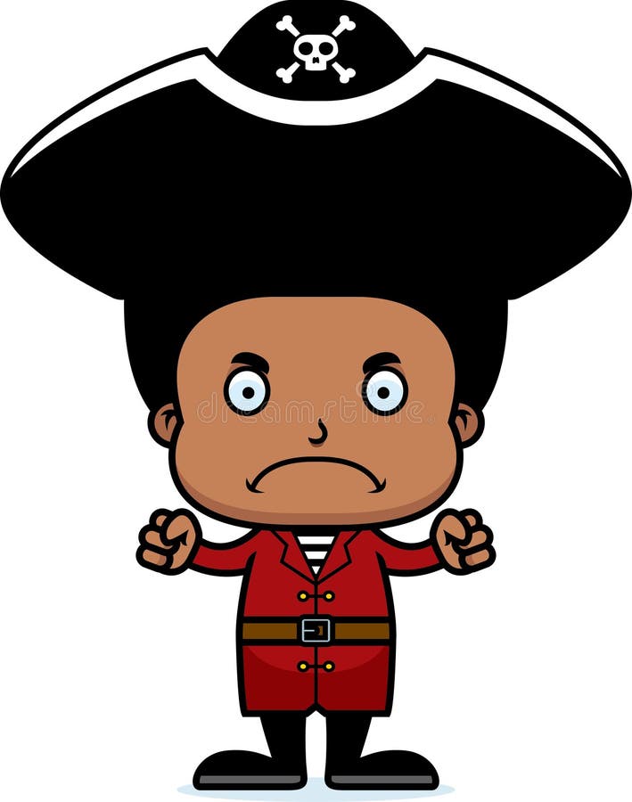 Cartoon Angry Pirate Boy stock vector. Illustration of graphic - 55478181