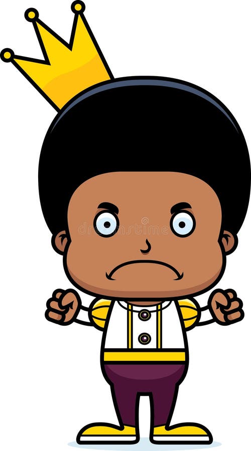 Cartoon Angry Prince Boy stock vector. Illustration of prince - 55478185