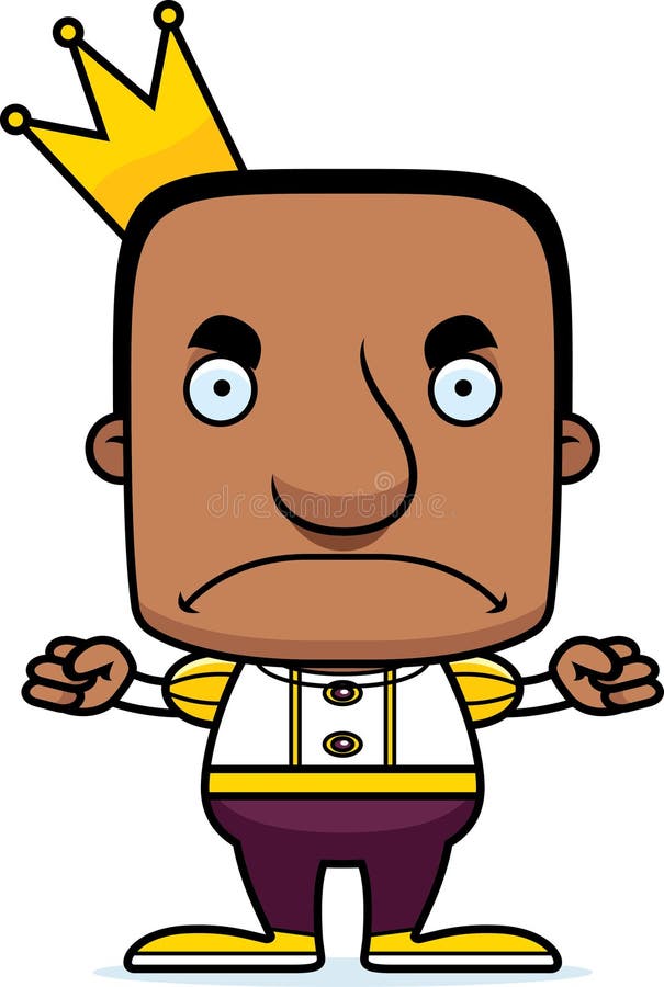Cartoon Angry Prince Man stock vector. Illustration of clip - 55341990
