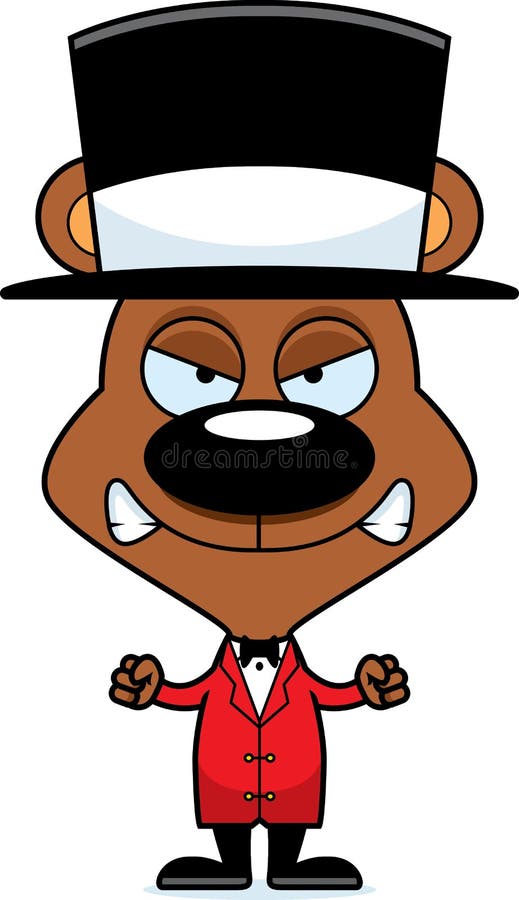 Cartoon Angry Ringmaster Bear Stock Vector - Illustration of angry ...