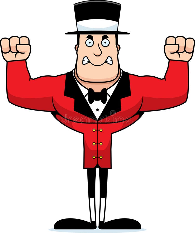 Cartoon Angry Ringmaster stock vector. Illustration of ringmaster ...