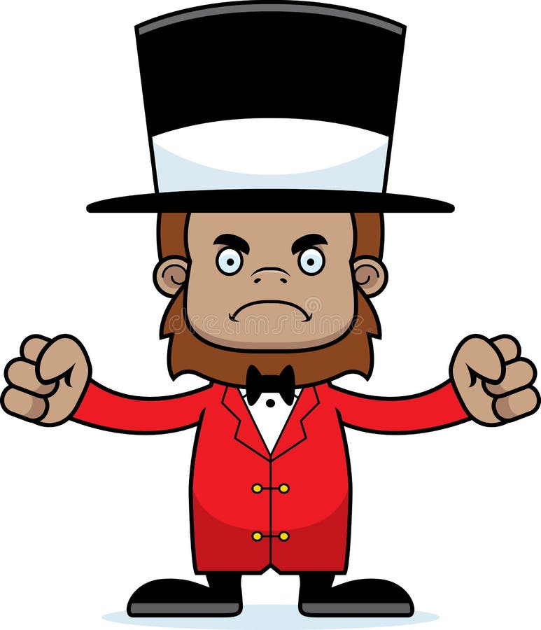 Angry Ringmaster stock vector. Illustration of whip, person - 14070845