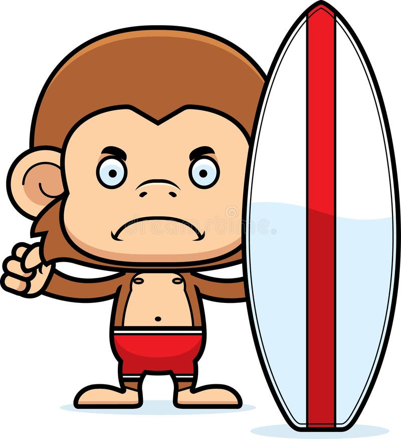 Monkey Surfer Cartoon Stock Illustrations – 99 Monkey Surfer Cartoon ...