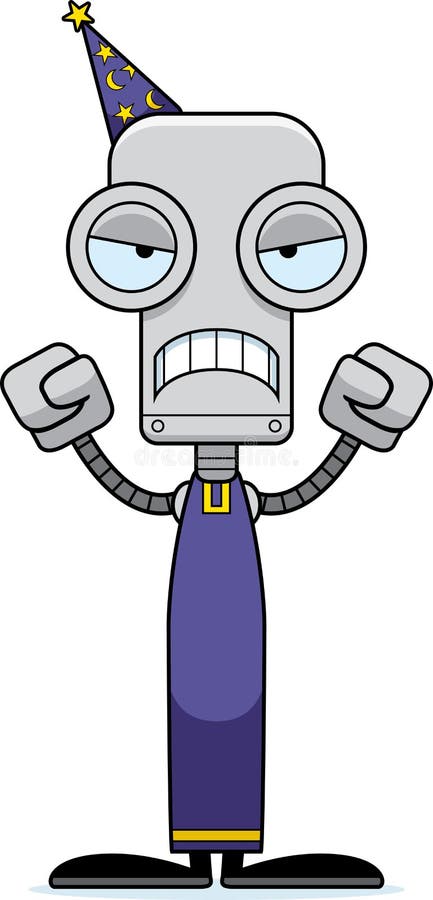 The Angry Sorcerer of Evil Spirits Stock Illustration - Illustration of ...