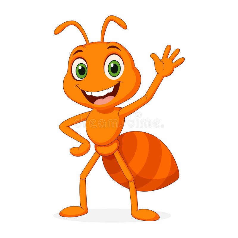 Cartoon Animal Ant Vector Icon and Graphics Design Stock Illustration ...