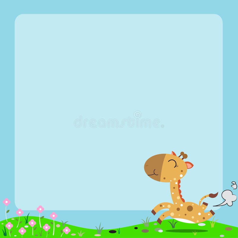 Cartoon animal frame stock vector. Illustration of cartoon - 40625376