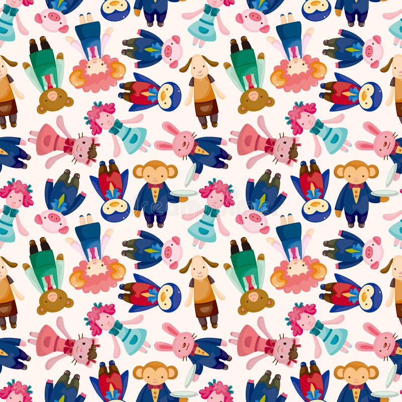 Cartoon Animal Waiter and Waitress Stock Vector - Illustration of ...