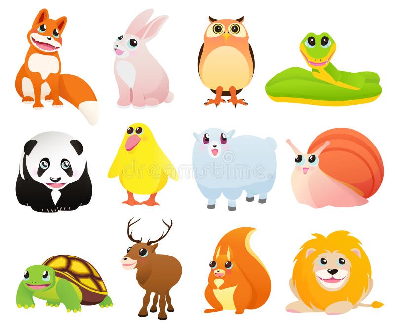 Cartoon animals and pets stock vector. Illustration of childhood - 8622123