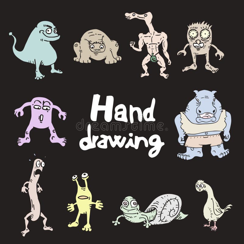 Cartoon animals stock vector. Illustration of gothic - 26518140