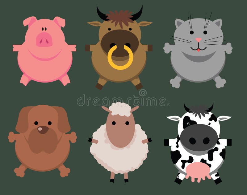 Cute Cartoon Animals With Mustaches Corgi Glasses And Mustaches Cute