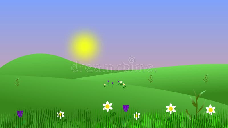 Nature Landscape with Motion Effects in the Embracing Lap of Nature ...