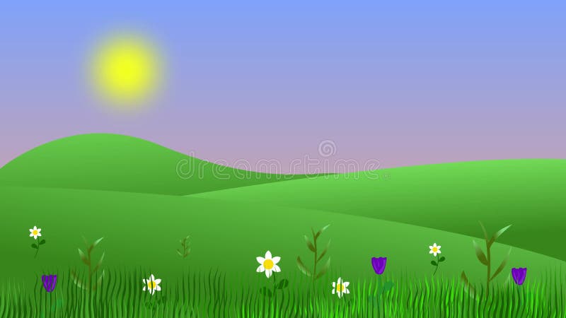 Nature Landscape with Motion Effects in the Embracing Lap of Nature ...