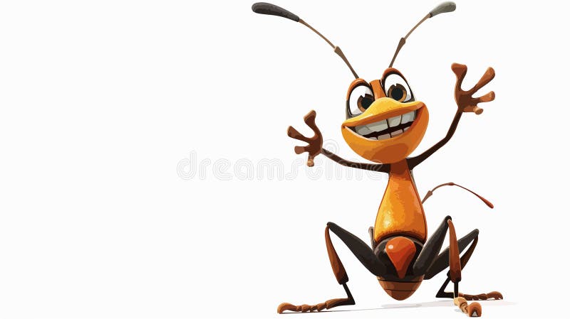 Cartoon Ant Animation Vector Illustration for Creative Design Projects ...