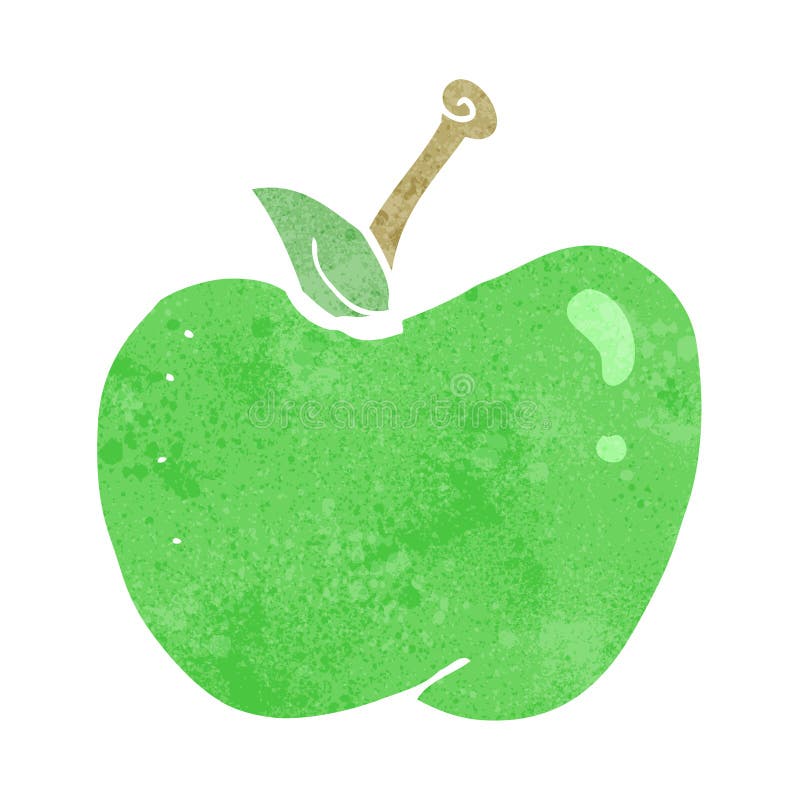 Cartoon apple stock illustration. Illustration of character - 38135066
